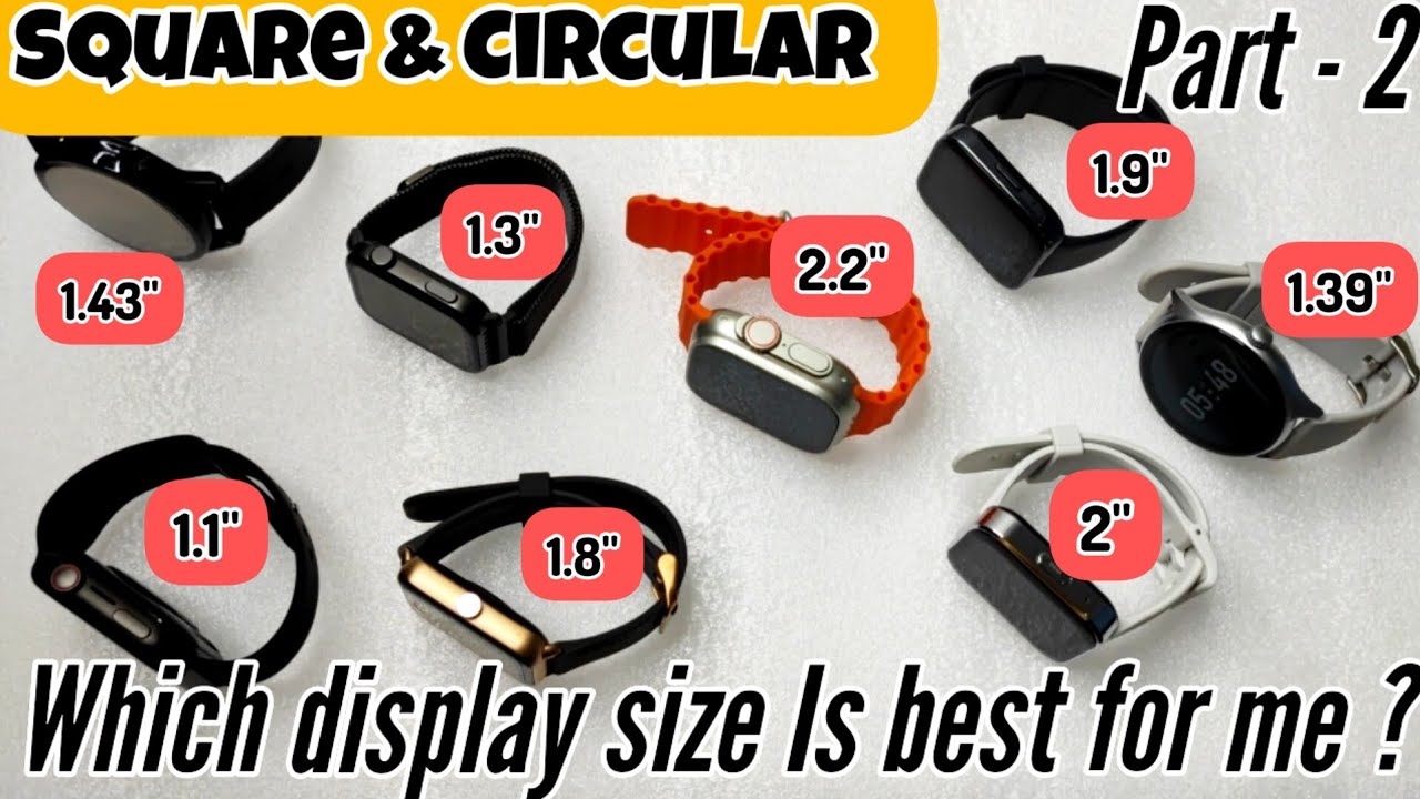 Watches | Which display Size is Best suited | Small - medium - large ...