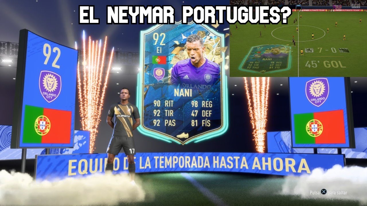 NANI TOTS 93 SBC REVIEW FIFA 20 / VALE LA PENA? - YouTube