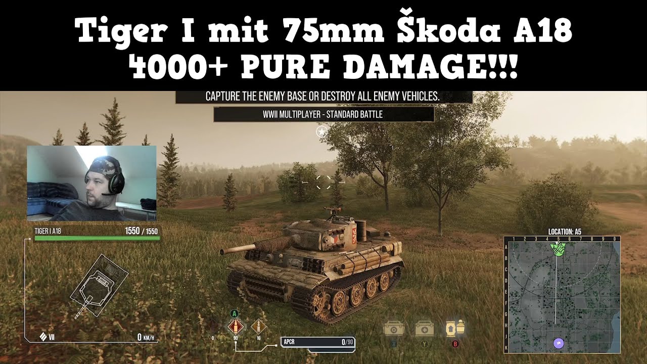 Tiger I mit 75mm Škoda A18 "4000+ PURE DAMAGE" Gameplay at "MUROVANKA ...