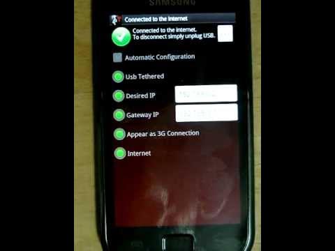 How to connect Android to the internet via USB w/ Reverse Tether - YouTube