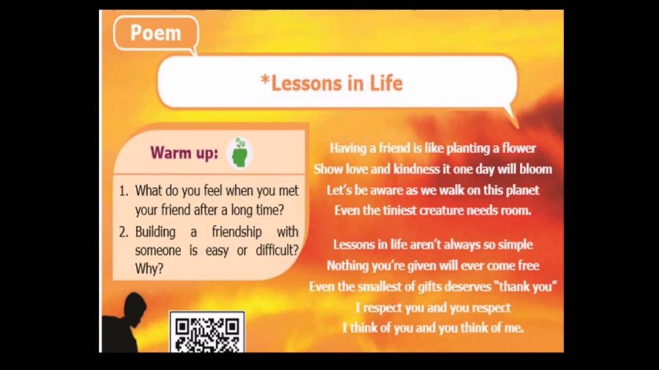 Lessons in life | 8 -th Std | Memory Poem - YouTube