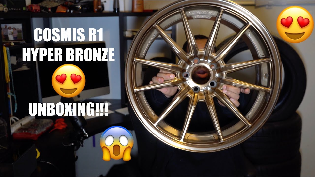 COSMIS R1 HYPER BRONZE WHEEL UNBOXING - YouTube