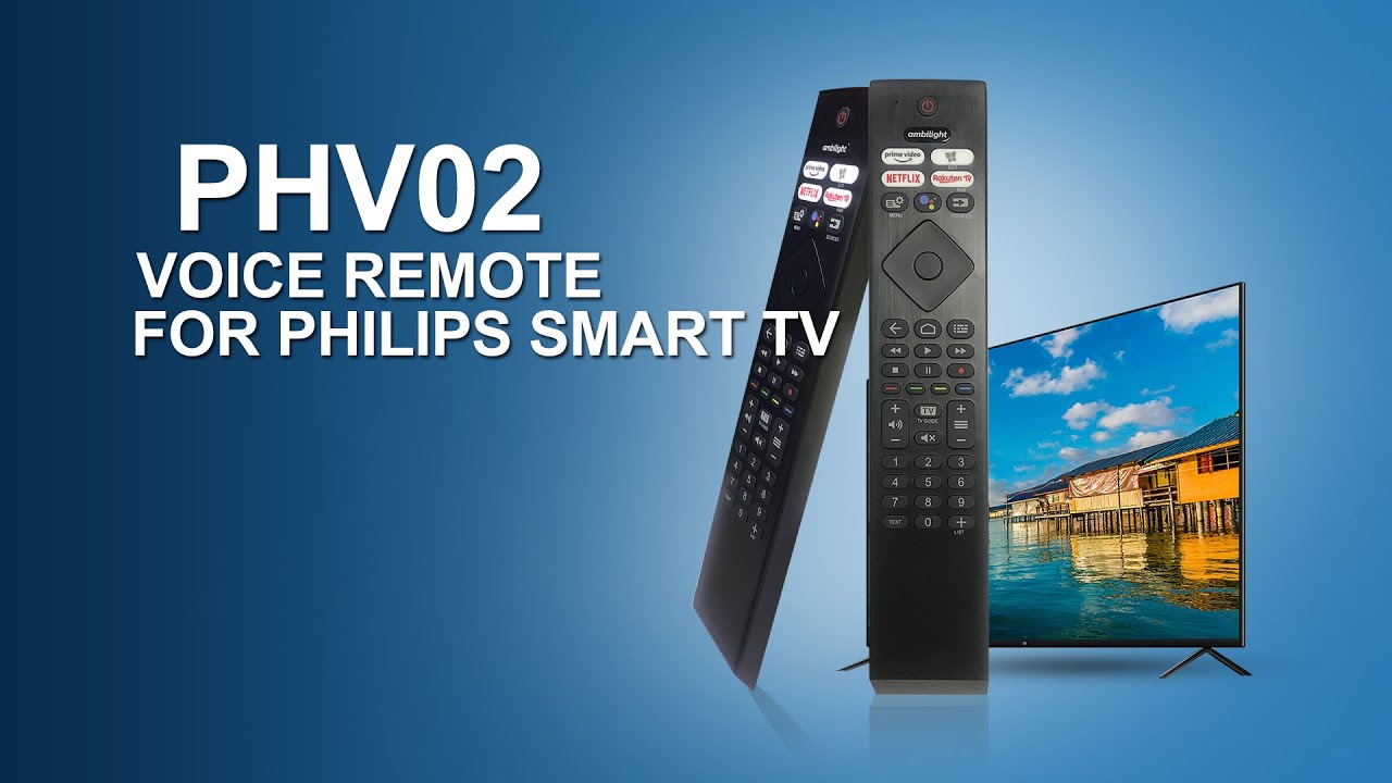 Philips Smart TV Remote Control with Voice Function PHV02 - YouTube