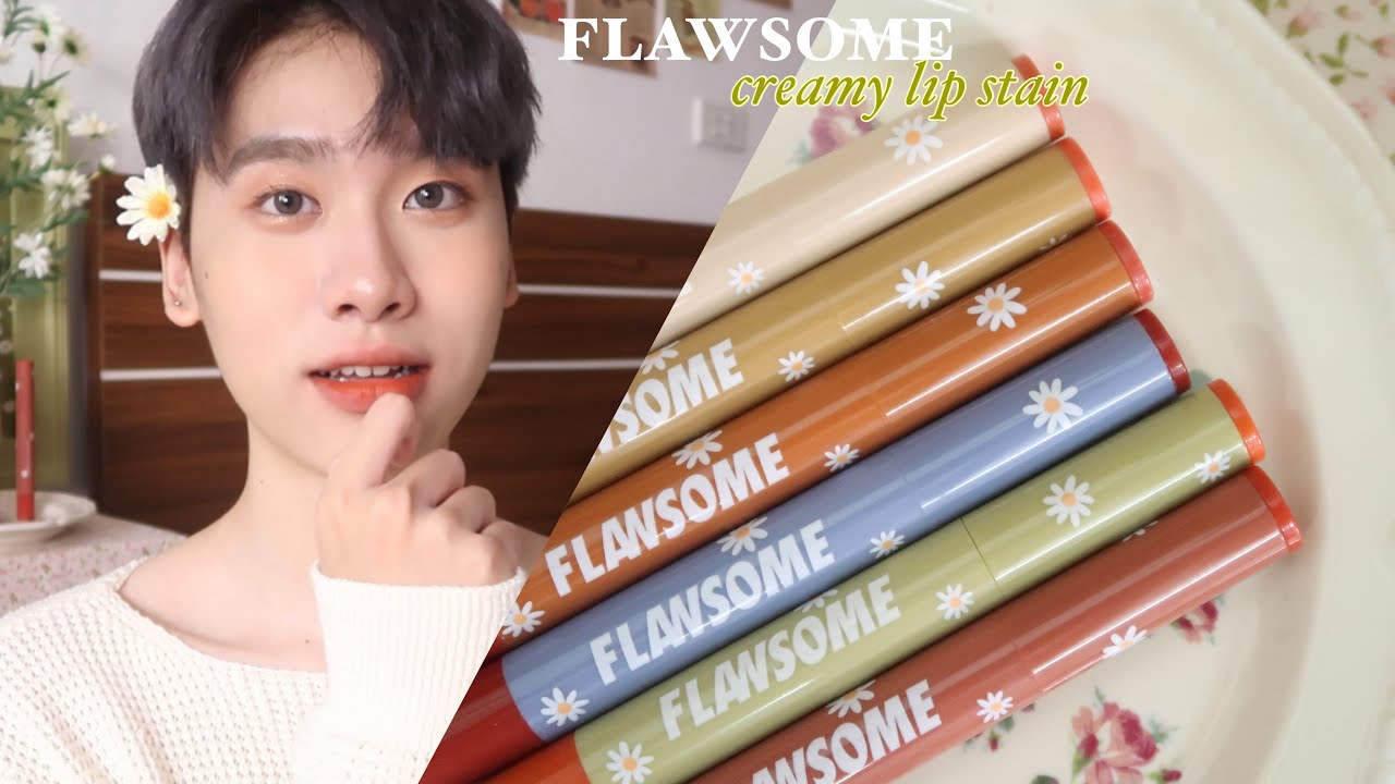 [SWATCH & REVIEW] FLAWSOME CREAMY LIP STAIN | Bộ Son Hoa Cúc Nên Thử ...