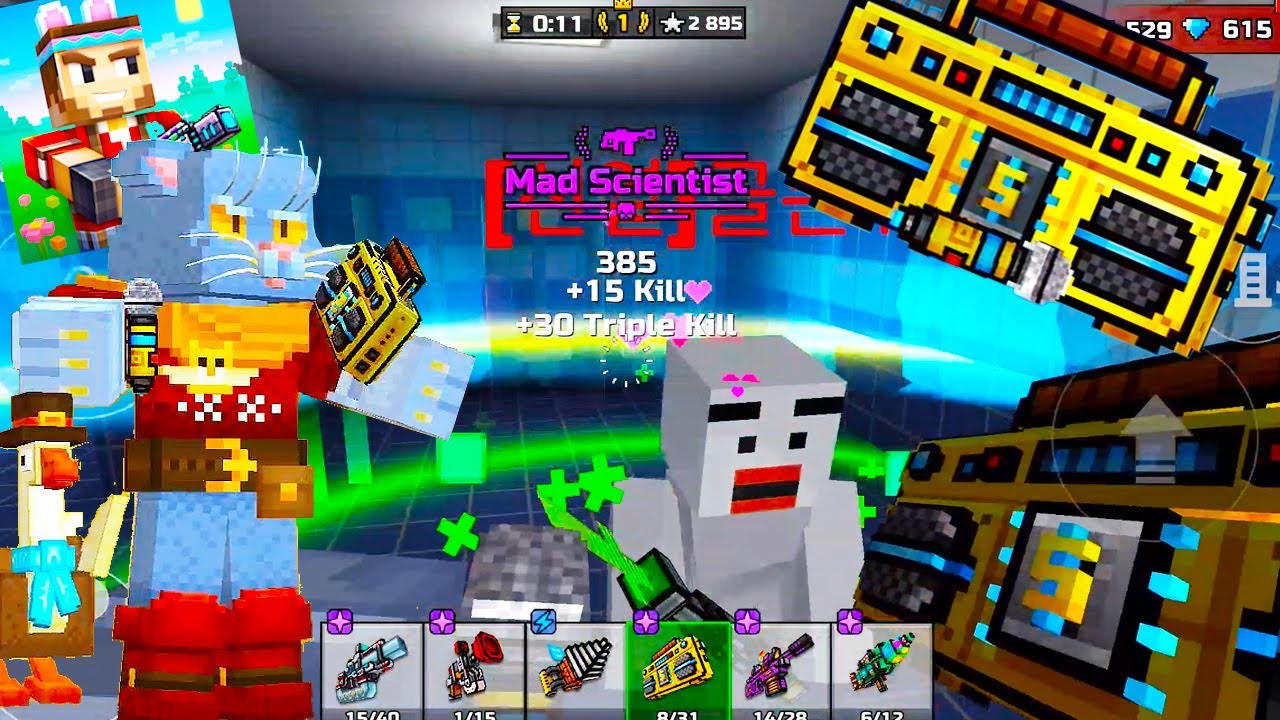 Pixel Gun 3D - Luxury Beats *Special Clan Weapon* [Gun Review] - YouTube