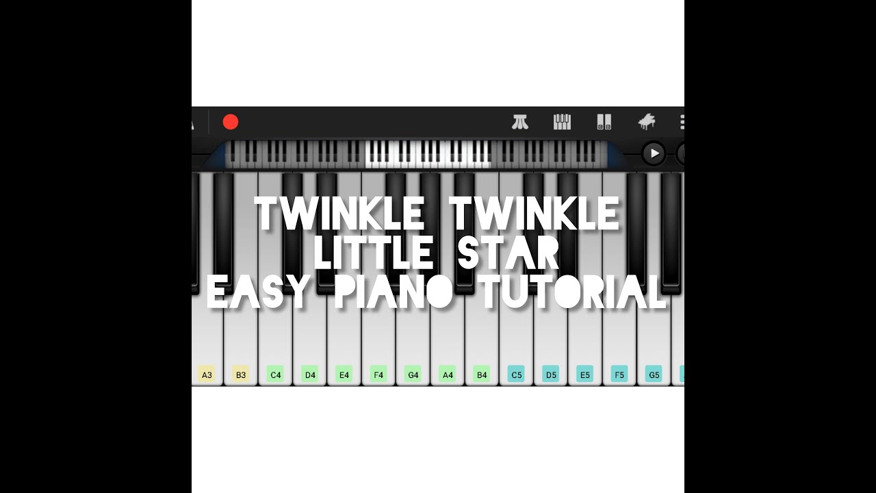 Twinkle Twinkle easy piano tutorial - YouTube