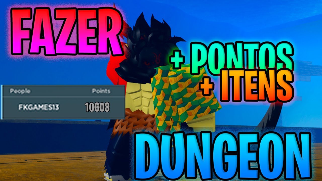 COMO FARMAR +MAIS PONTOS E ITENS DROPS NA DUNGEON PROJECT SLAYER - YouTube