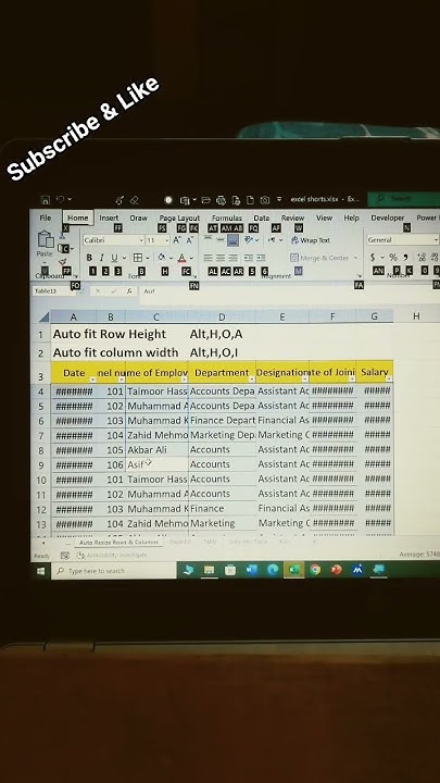 Auto Adjust Rows And Columns In Excel Shorts Excel Exceltips Exceltricks Computer
