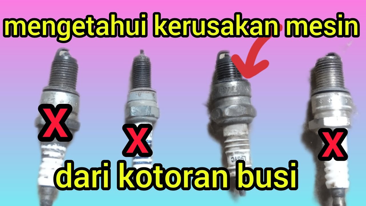 ciri ciri mesin normal di lihat dari warna kotoran busi - YouTube