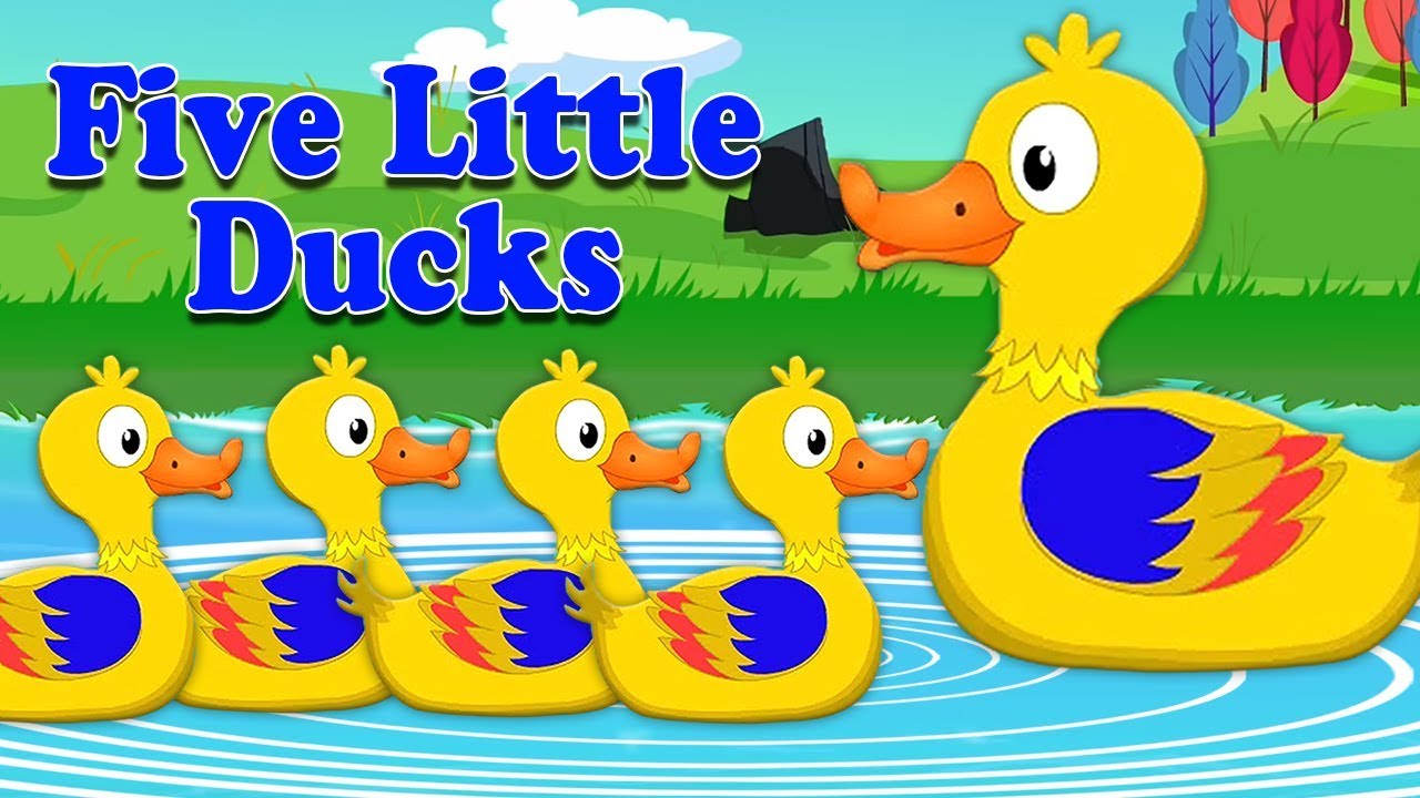 fünf kleine Enten | Lieder für Babys | Reim für Kinder | Five Little ...