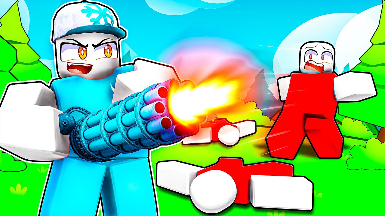 REVISITING The MINIGUN in Roblox FLAG WARS - YouTube