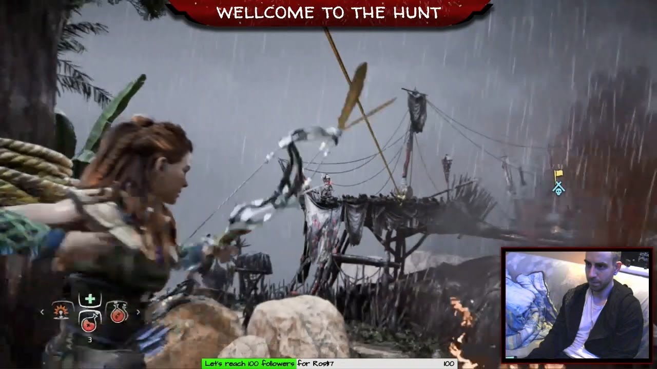 HZD - Sick triple [No reticule] fast headshots, on bandit camp. - YouTube