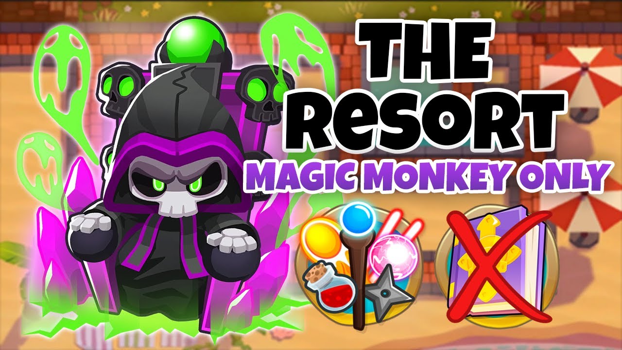 Resort MAGIC MONKEYS ONLY Guide | No Monkey Knowledge - BTD6 - YouTube