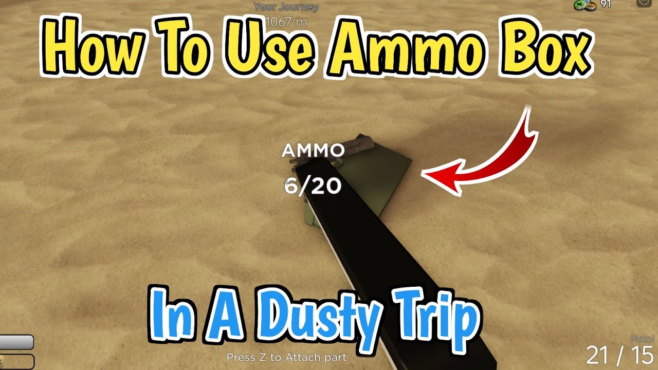 How To Use Ammo Box in A Dusty Trip Roblox | How To Refill Gun In A ...