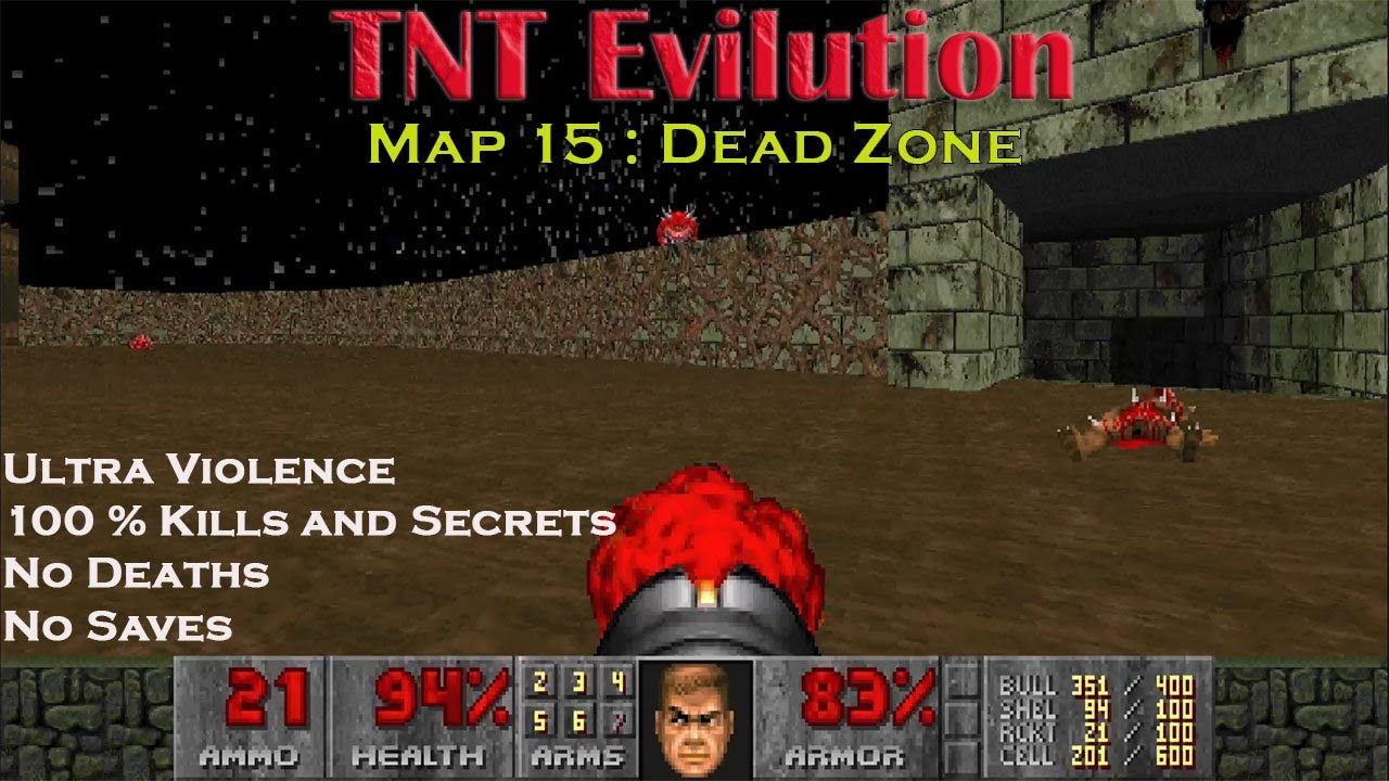 Doom 2 TNT Evilution : Dead Zone ( Ultra Violence 100% ) - YouTube