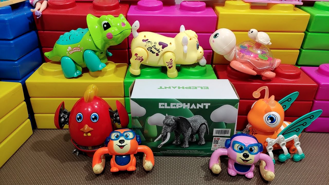 wow !! unboxing review elephant toys รีววิวช้าง และเหล่าสัตว์ ไก่ ลิง ...