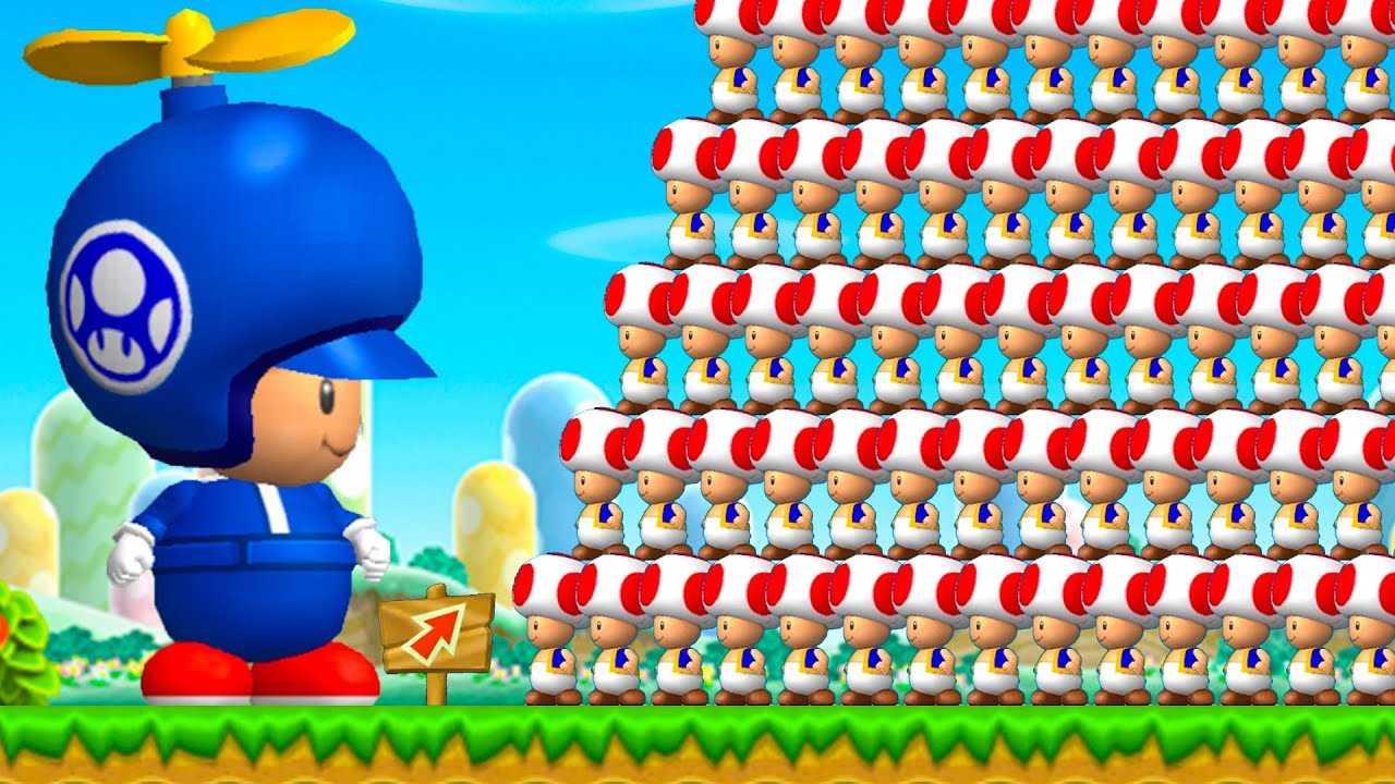 What happens if Giga Toad fight VS 999x Toads in World 1-1? - YouTube