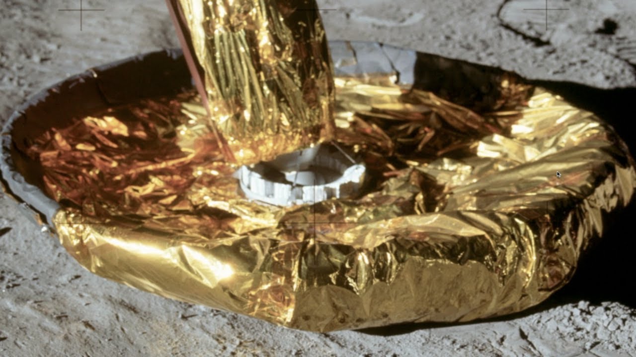 Why Isn't There Moon dust On The Lunar Module Foot Pads - YouTube