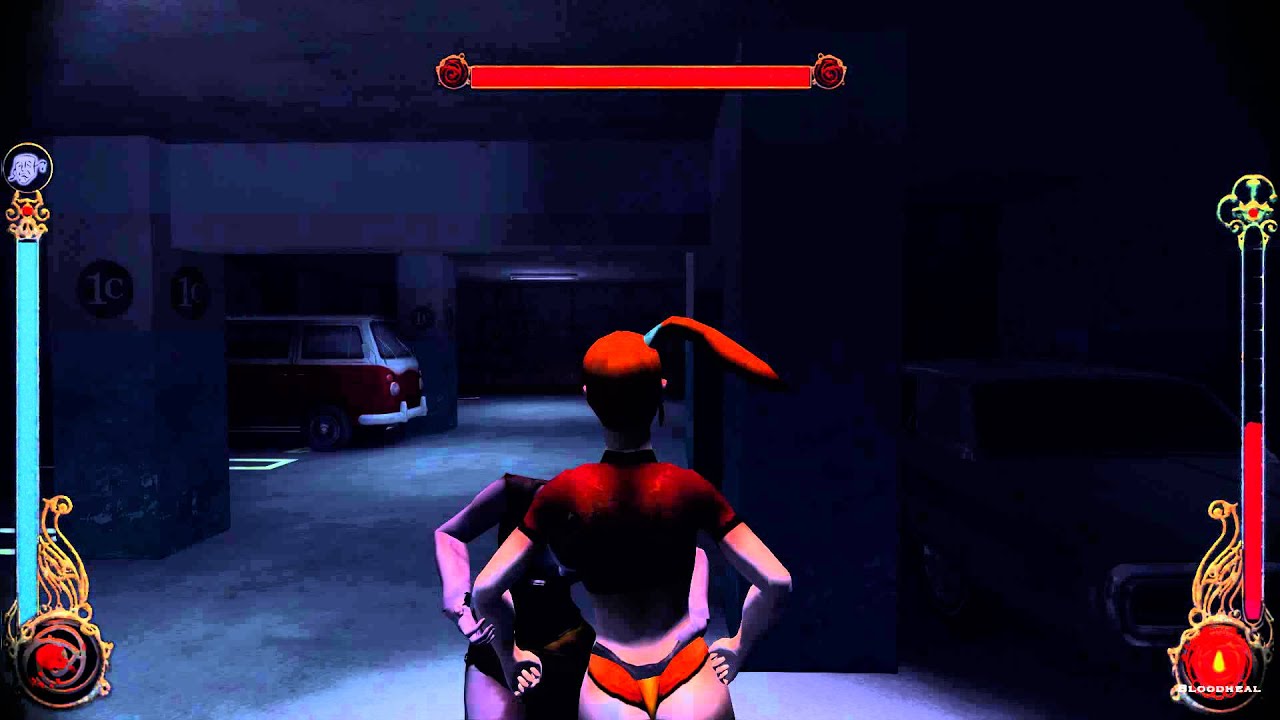 Vampire: the Masquerade - Bloodlines Female vampire (Ventrue) bites a ...