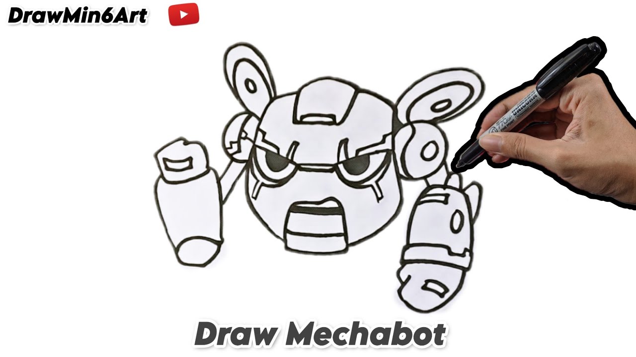 Lukis Mechabot guna pen maker step by step | #mechamato #mechamatomovie ...
