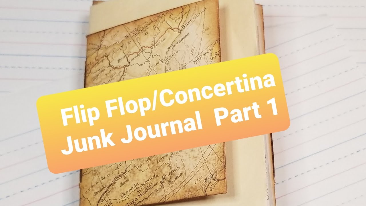 Flip Flop/Concertina Junk Journal~Inspired by @ShanoukiArt & @visualisednz Part 1 - YouTube