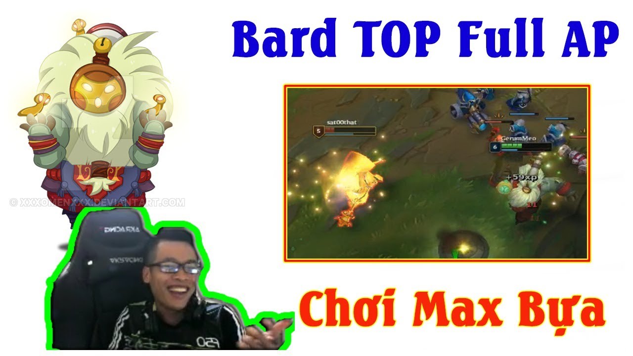Bard Top Gần 600 AP Troll Cho JAX Ôm Trụ Tức Đỏ Dái | Trâu Best Udyr ...