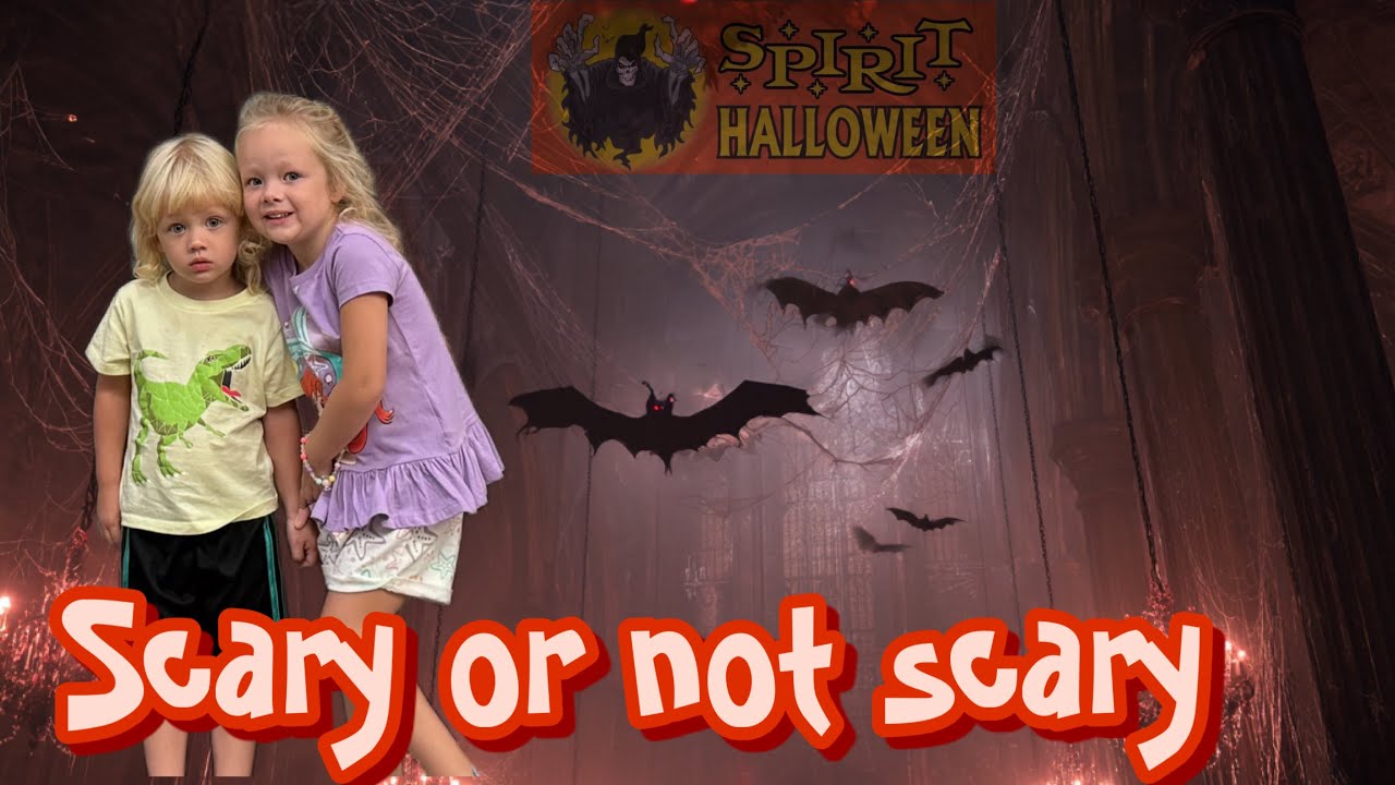 Kids vs. Spirit Halloween Animatronics - Scary or Not Scary ? - YouTube