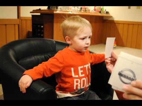 2-year old Charlie knows all car logos - YouTube