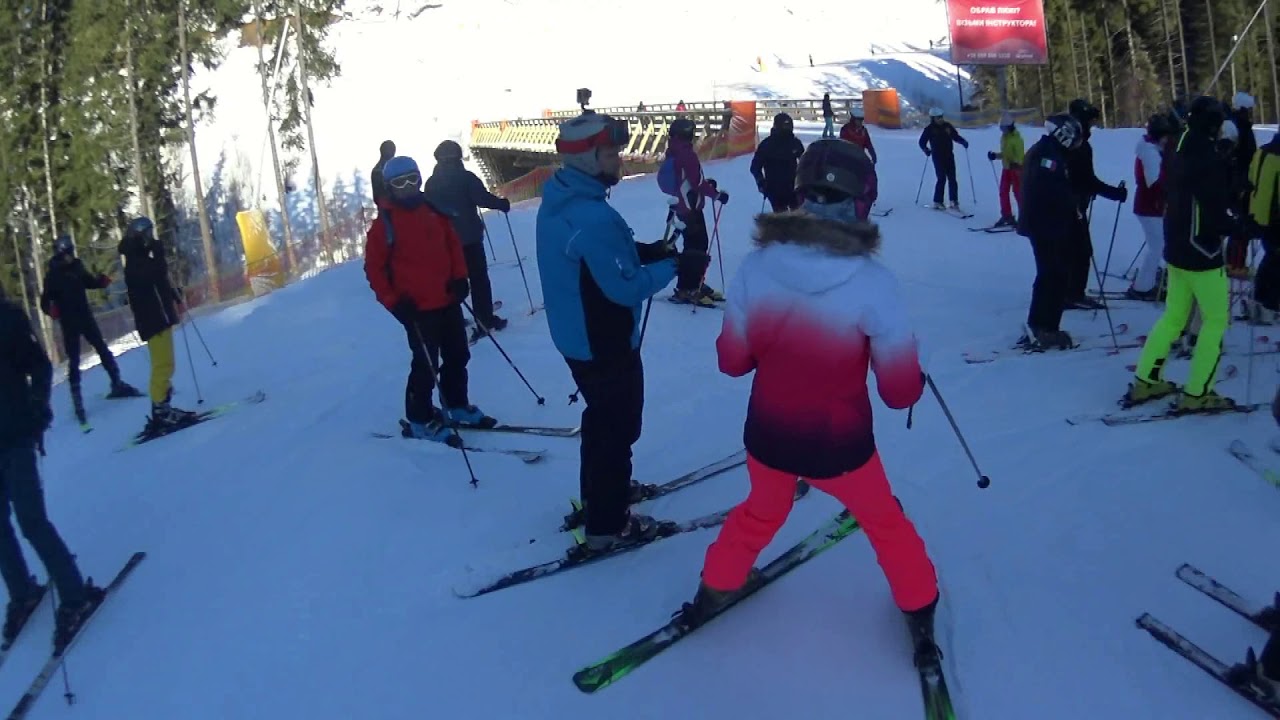 Skiing Bukovel 2020. 02. - YouTube