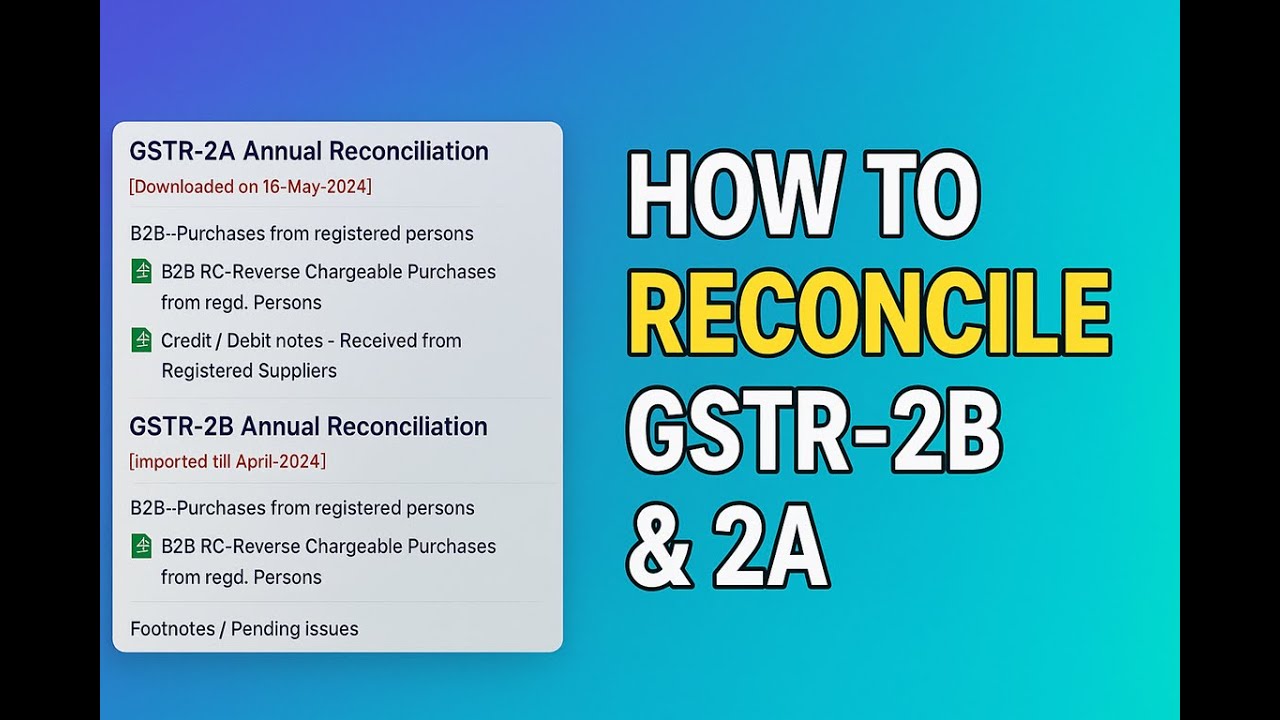 How to Reconcile GSTR-2B & GSTR-2A using Winman | GST Reconciliation ...