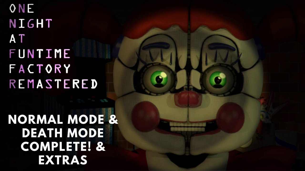One Night at Funtime Factory Remastered | Normal Mode & Death Mode ...