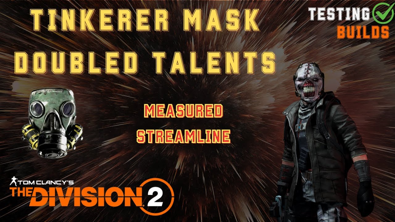 Tinkerer Mask SMG Build V1 - TESTING BUILDS - The Division 2 - YouTube