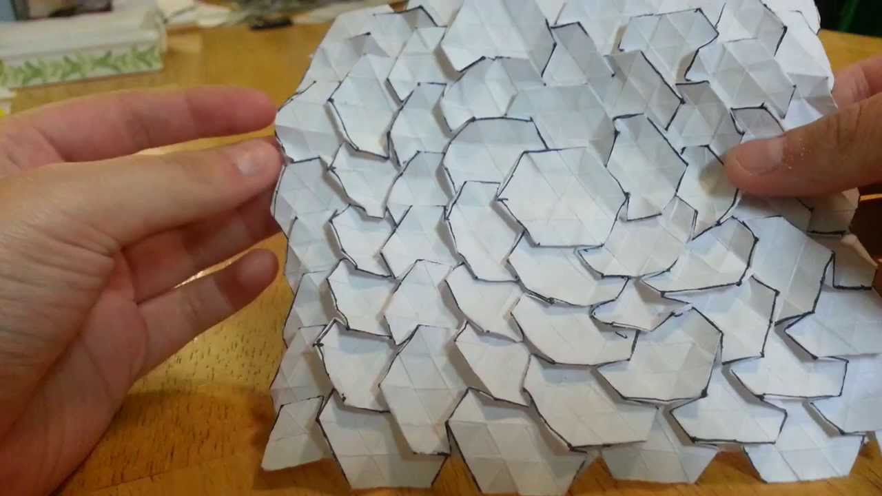 Origami Spread Hex Tessellation, Designed By Eric Gjerde - Not A ...