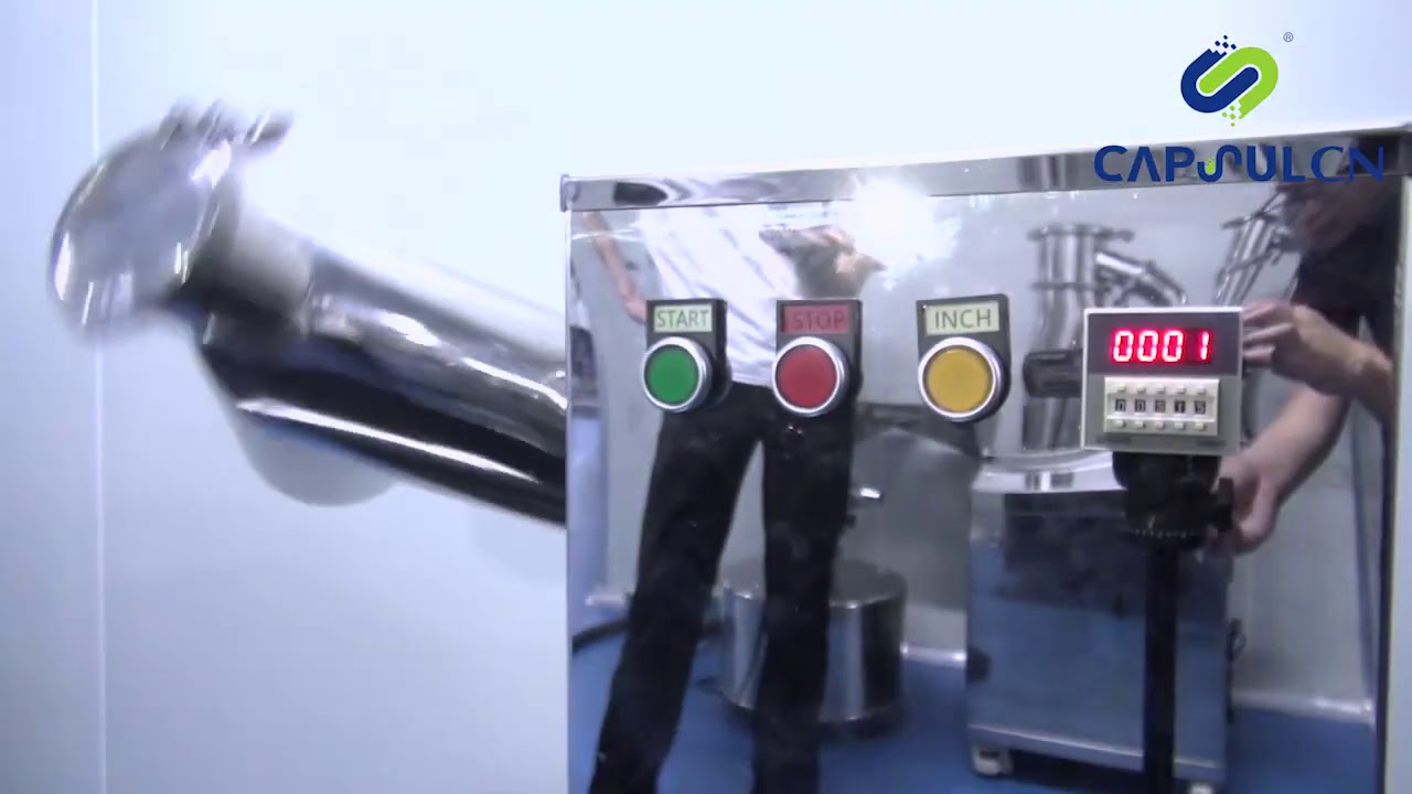 V hopper powder blender - YouTube