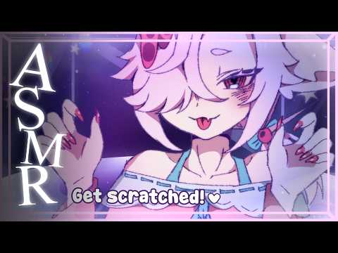 【ASMR】Tickling your Spine and Scalp with my nails