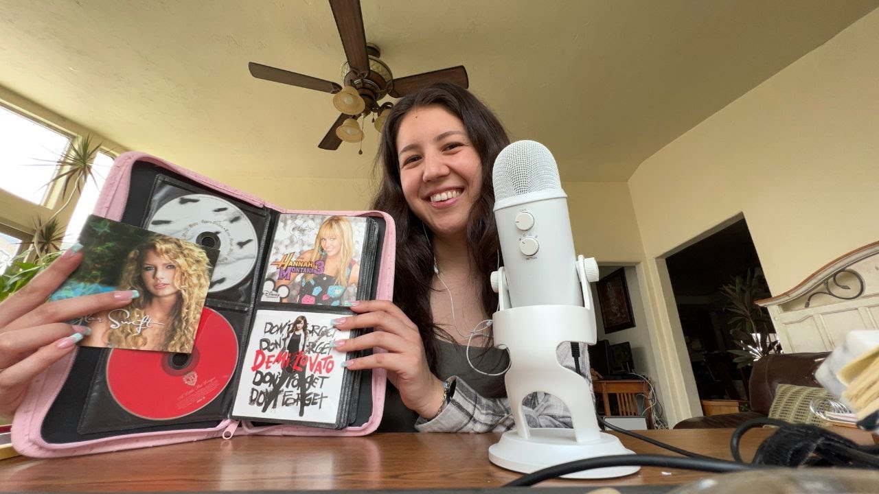 ASMR my nostalgic CD collection 🍓📀 || tapping , album tapping - YouTube