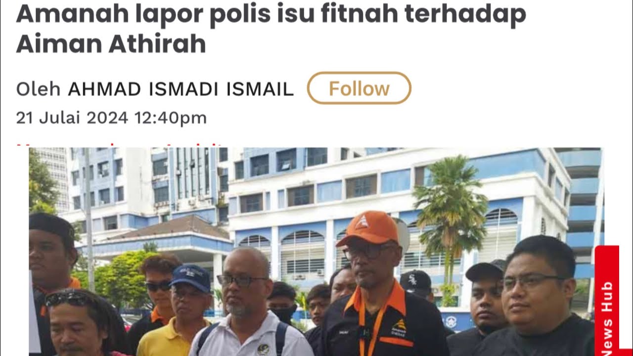 Laporan polis terhadap 2 akaun Fb yg membuat kenyataan fitnah thdp Timb ...