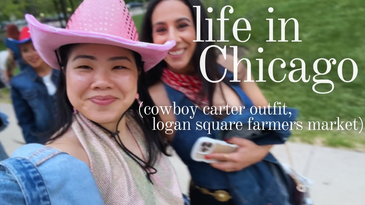 Life in Chicago 🤠 | cowboy carter outfit, logan square farmers market ...