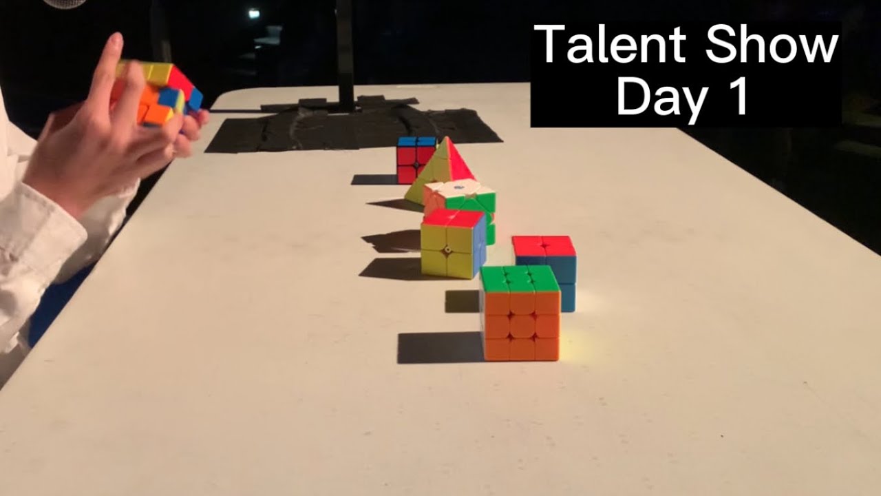 (2023) Solving Rubik’s Cubes in My School Talent Show (Day 1) - YouTube
