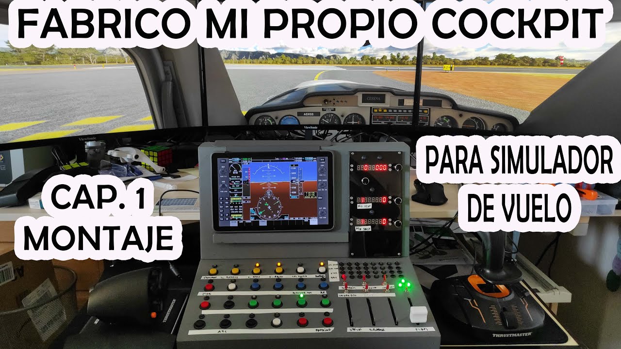 Fabrico mi propio cockpit casero para simulador vuelo - YouTube
