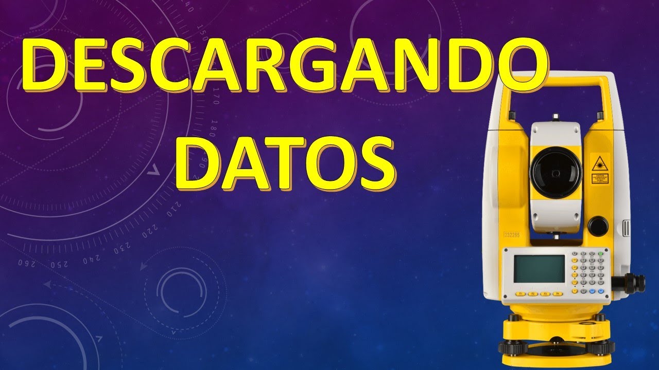 DESCARGANDO DATOS (ARCHIVOS) EN ESTACIÓN TOTAL - YouTube