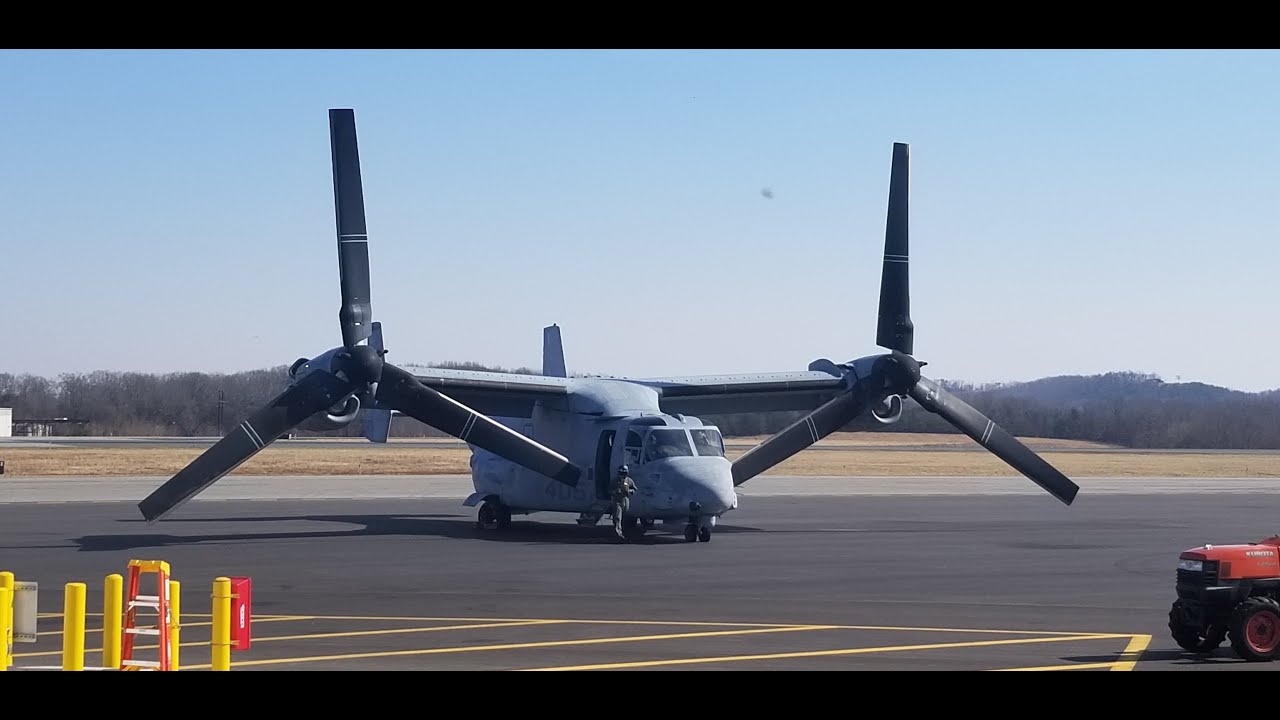 US Marine VMM 774 Osprey Helicopter Wild Goose Landing - YouTube