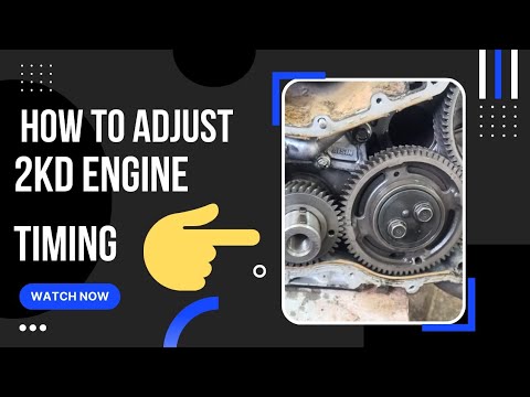 Toyota hilux Timing setting 2KD Engine timing marks - YouTube