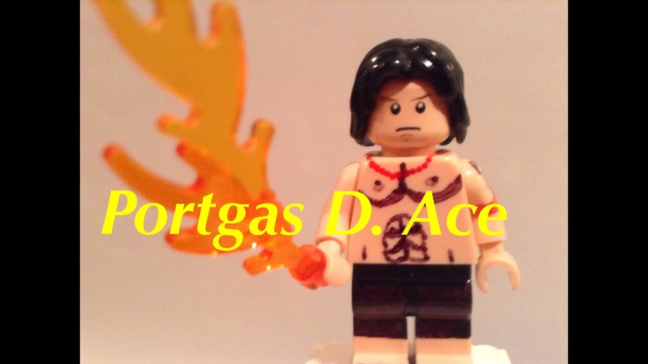 LEGO ONE PIECE ACE CUSTOM - YouTube
