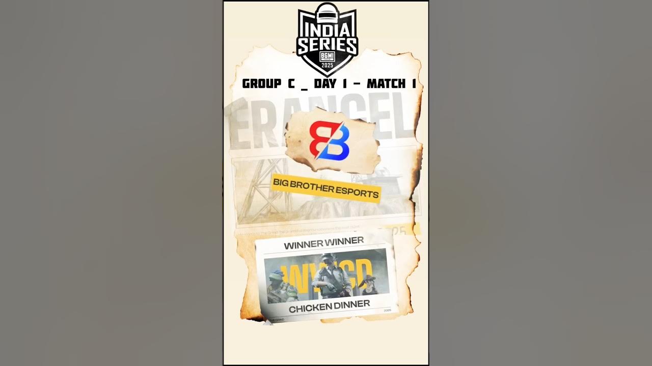 WWCD by Bigbrother | realme BGIS 2025 | THE GRIND | Group C - Day 1 Match 1 Highlights #bgis # ...