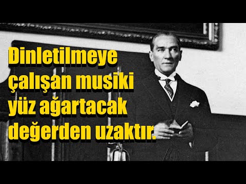 Atatürk'ün sanat hakkındaki Meclis konuşması - RESTORASYONLU SES