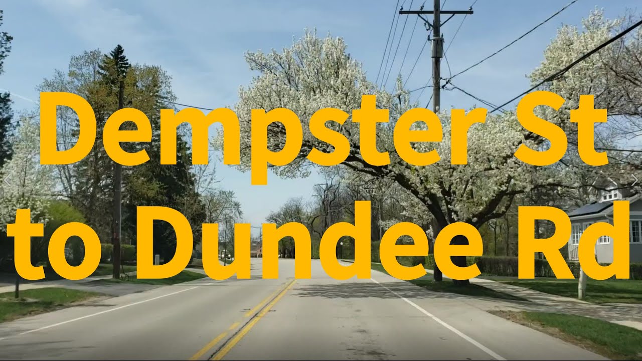 Driving Dempster St to Dundee Rd. W I-94 Edens Expressway. April 19th ...