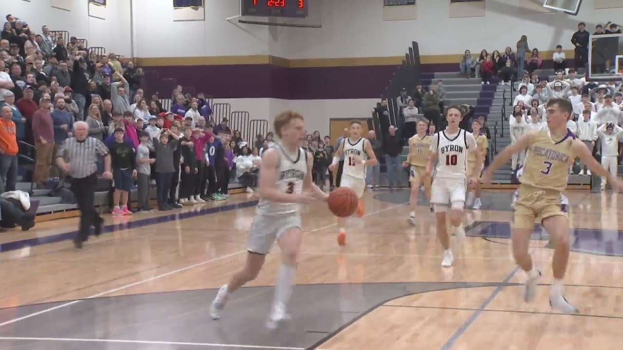 Carson Buser beats the buzzer as Byron wins showdown with Pecatonica ...