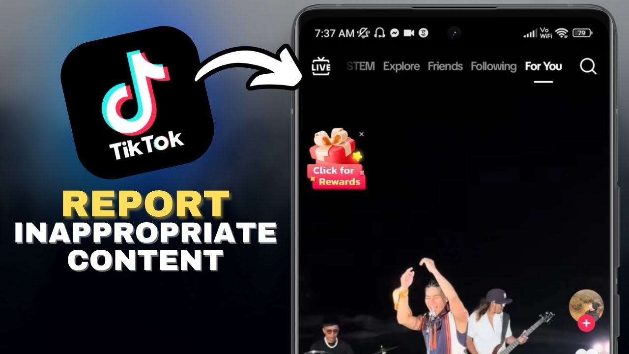 How to Report Inappropriate Content on TikTok in SECONDS! - YouTube