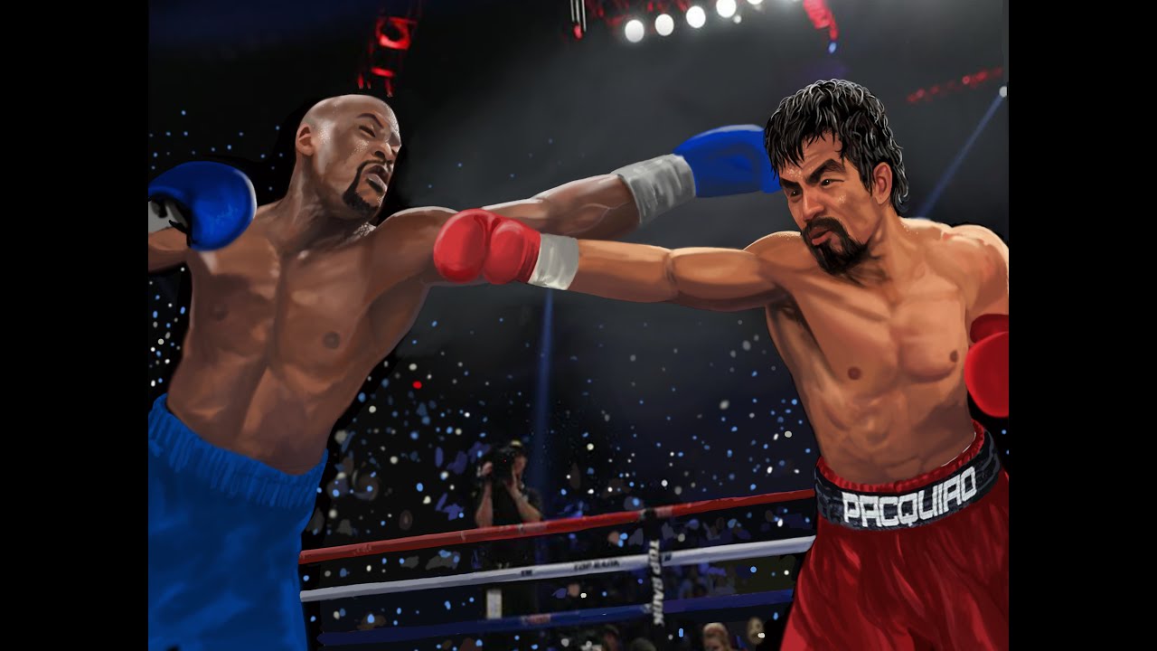 Floyd Mayweather vs Manny Pacquiao Speed Painting - YouTube